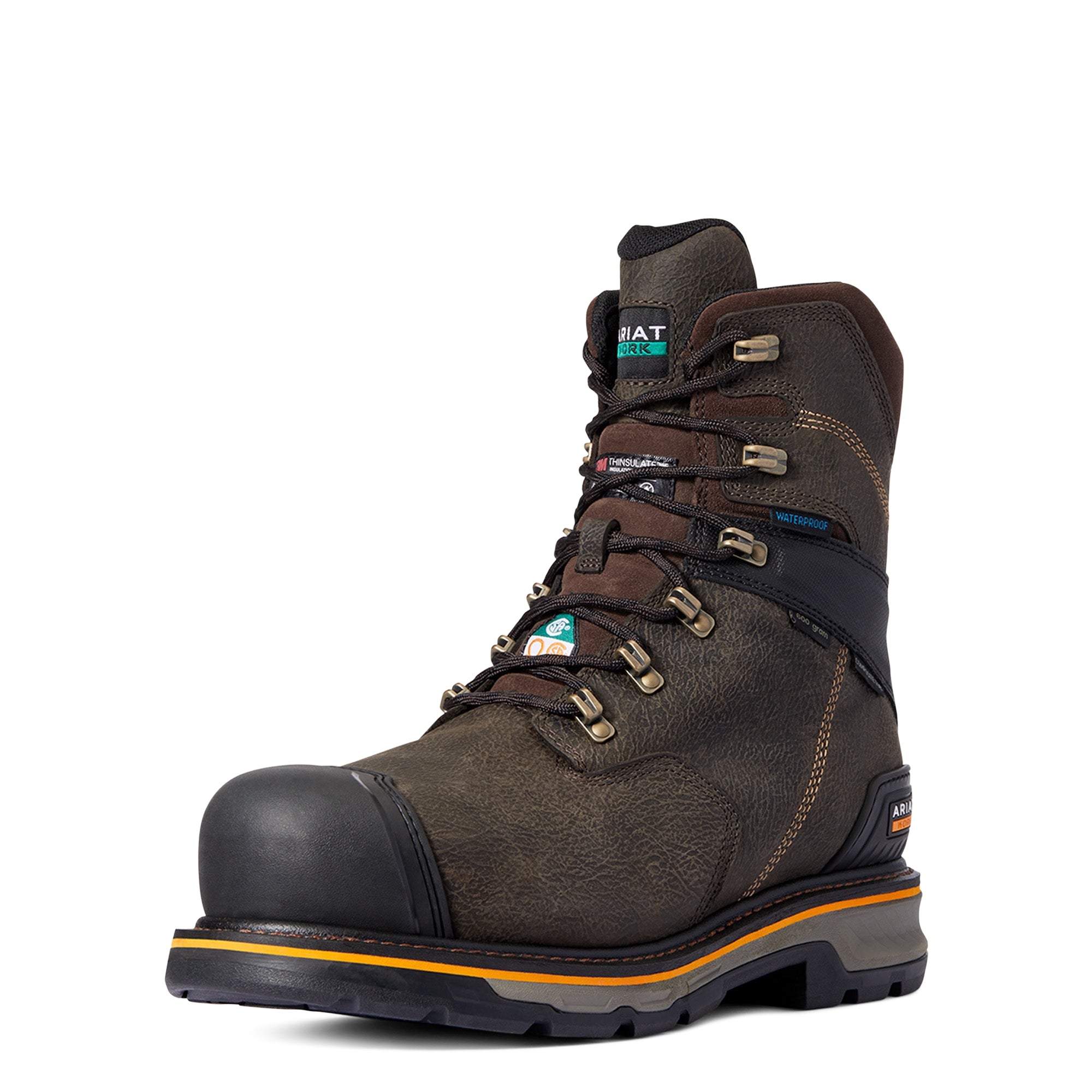 Ariat Mens Stump Jumper 8" CSA Glacier Grip Waterproof 600g Composite ...