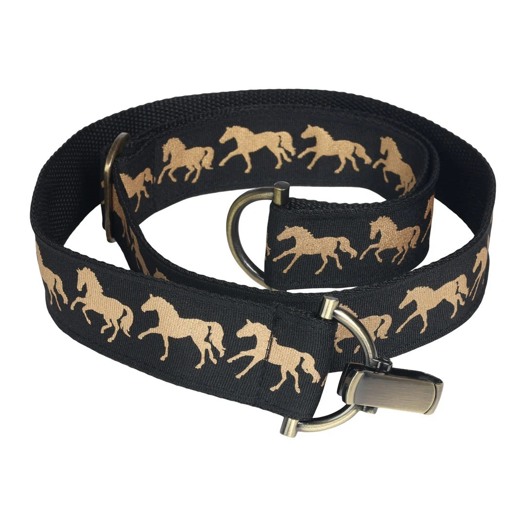 AWST Int'l Lila Galloping Horses Belt– StateLineTack