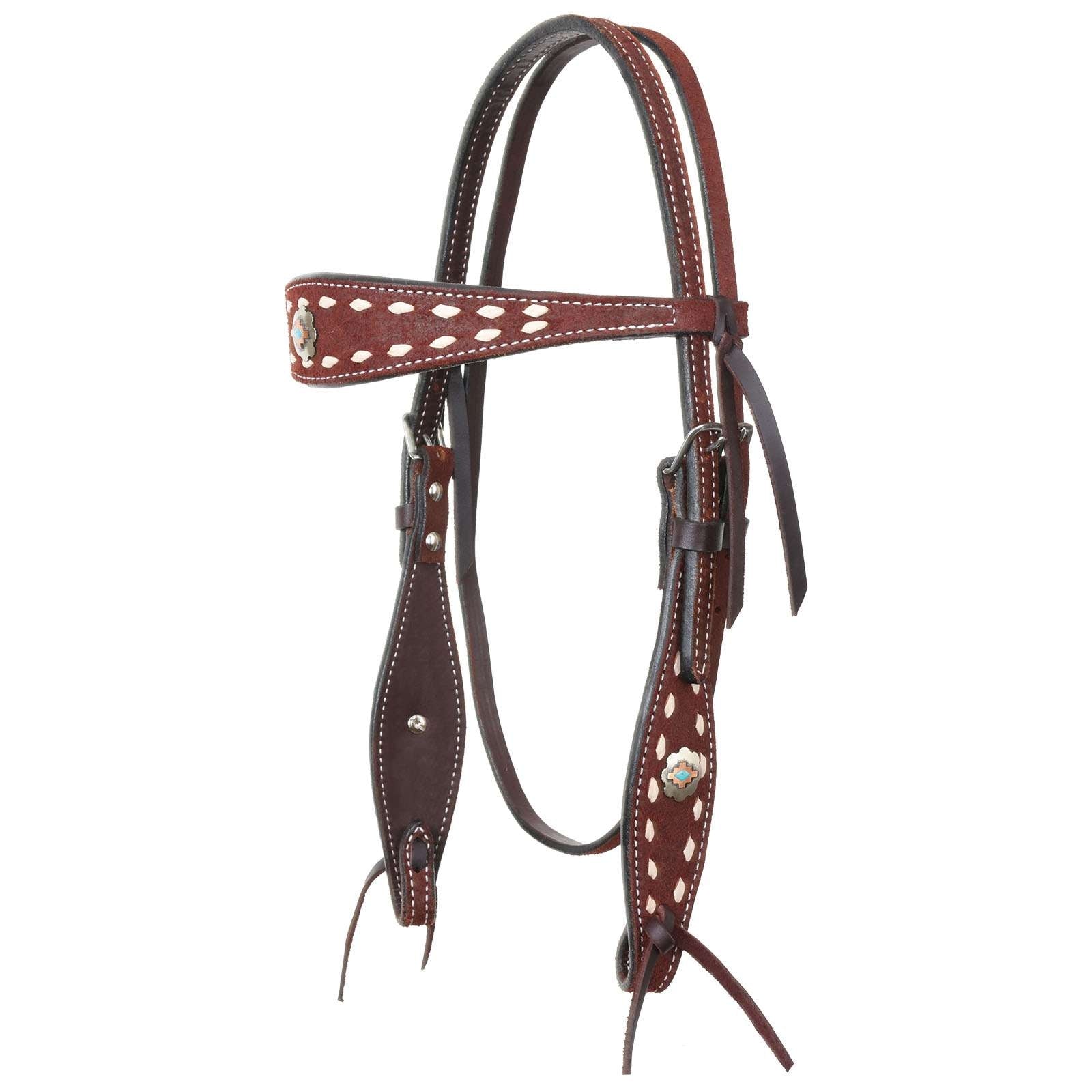 Circle Y Savannah-Shaped Browband Headstall– StateLineTack