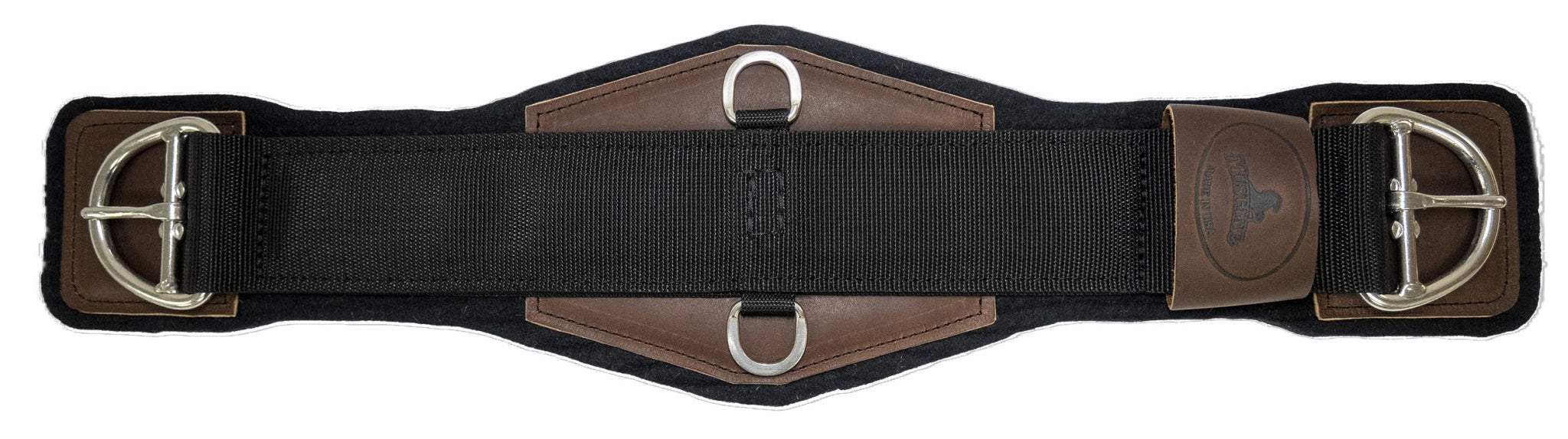 Mustang Roper Pressed Wool Felt Cinch– StateLineTack