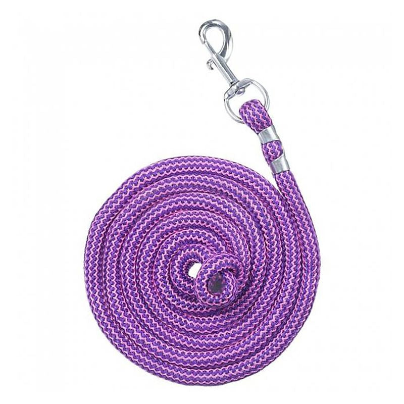 Tough1 Woven Poly Cord Lead 8ft Brn– StateLineTack