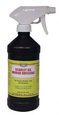 Scarlet Oil with Spray Treats Cuts/Wounds 16oz– StateLineTack
