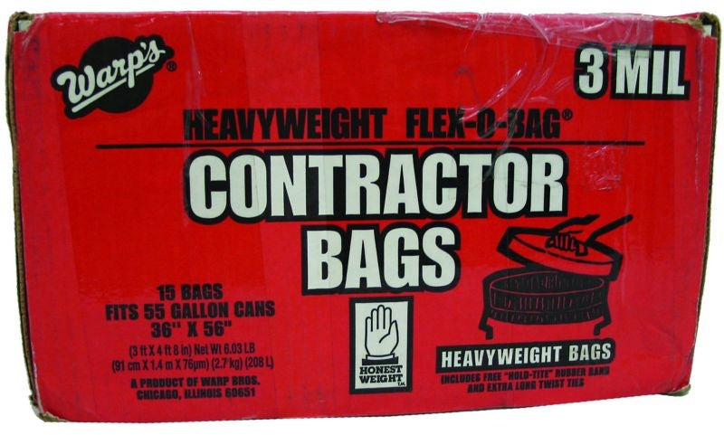 Contractor Bags 55gal Black– StateLineTack