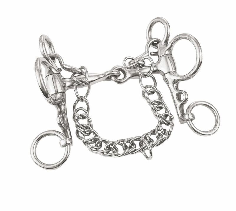 Weaver Leather Miniature Pelham Snaffle Bit 3 1/2– StateLineTack